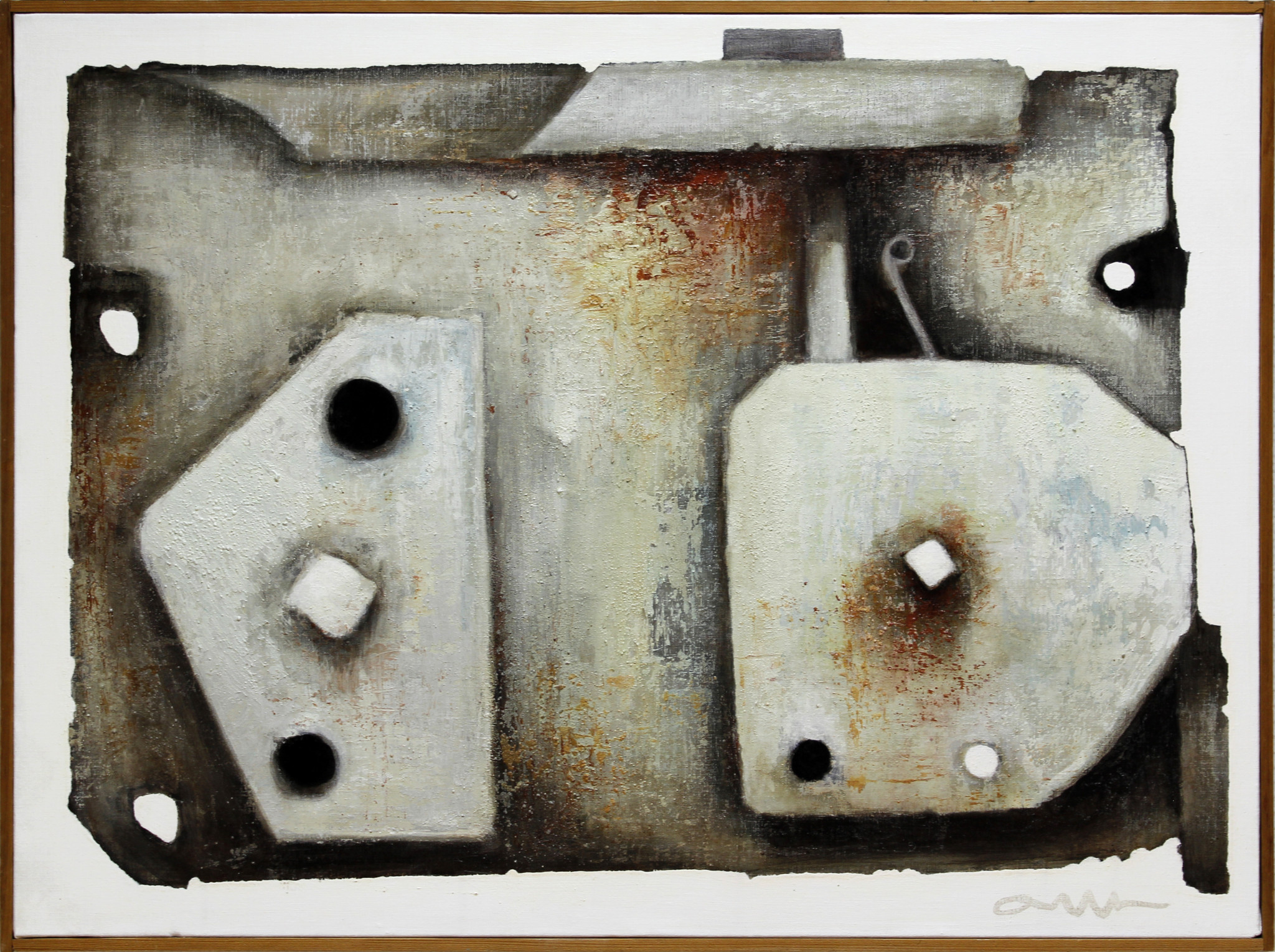 Albert Bertelsen Oliemaleri "RUST TEMA" | Dansk Kunstgalleri