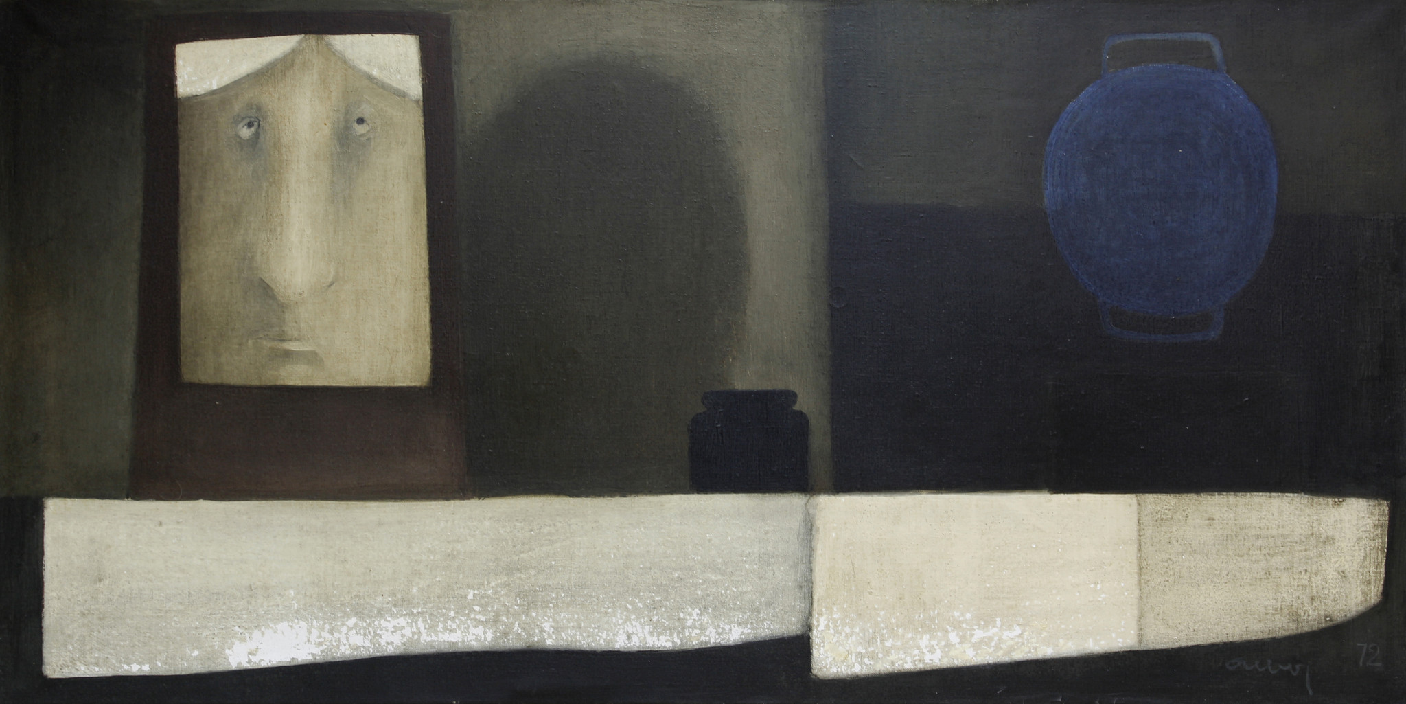 Albert Bertelsen Oliemaleri "SPEJLET" | Dansk Kunstgalleri