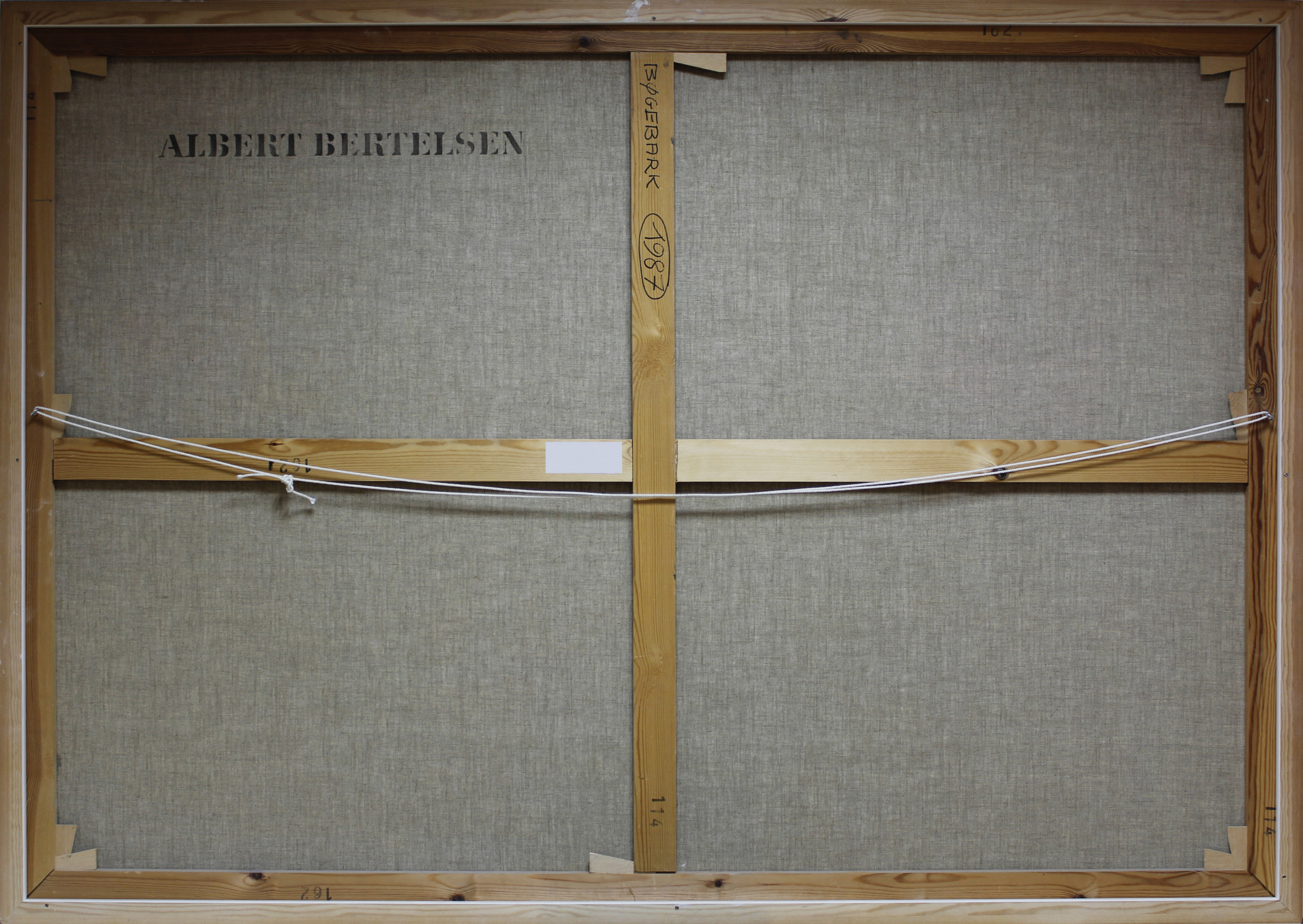Albert Bertelsen Oliemaleri "BØGEBARK" | Dansk Kunstgalleri