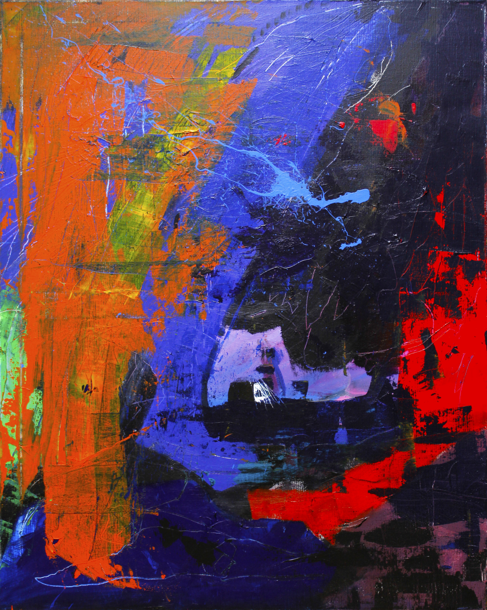 Carsten Dahl Abstrakt Akrylmaleri | Dansk Kunstgalleri