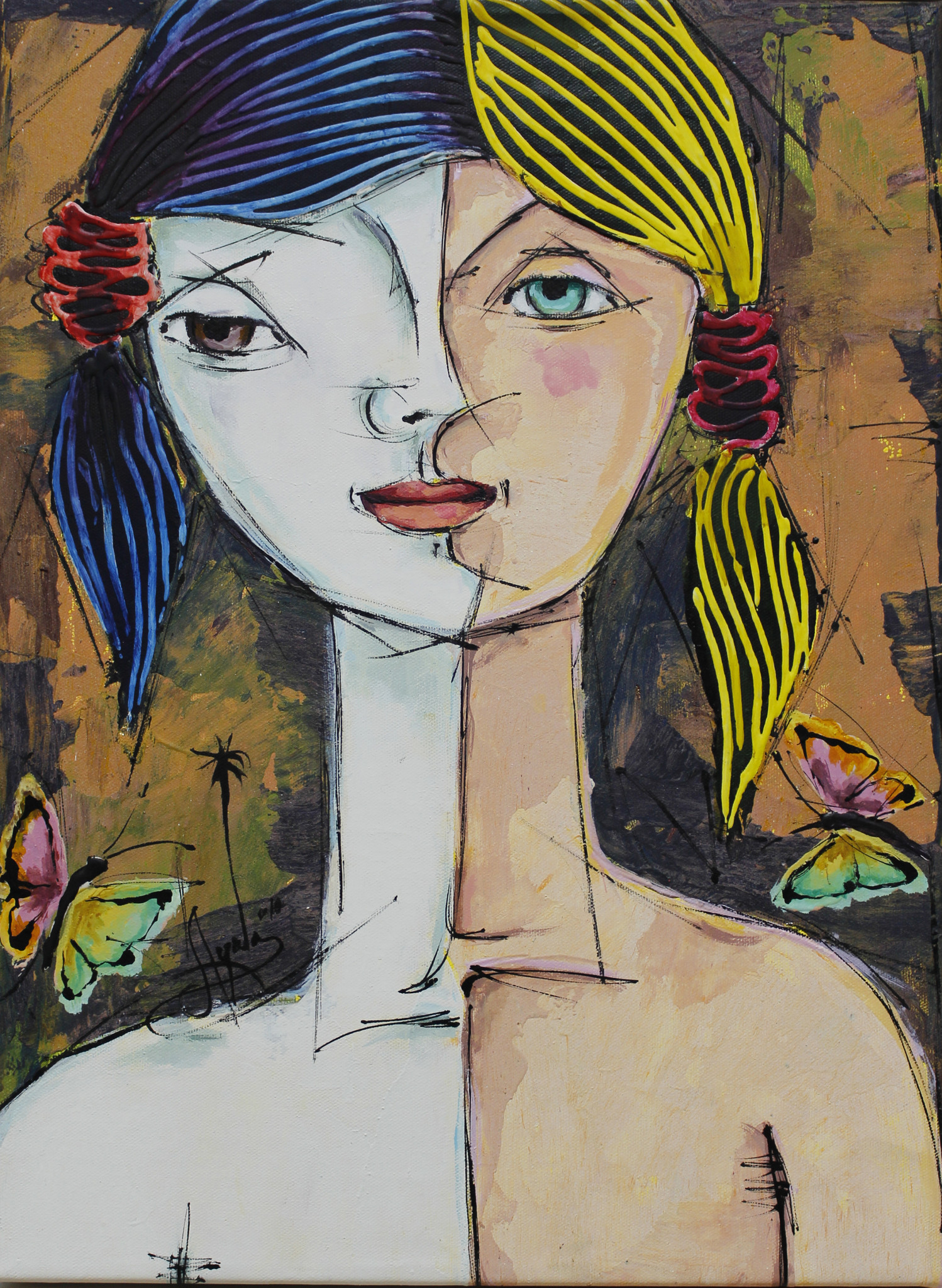 Roger Ayala Rodriguez Akrylmaleri | Dansk Kunstgalleri