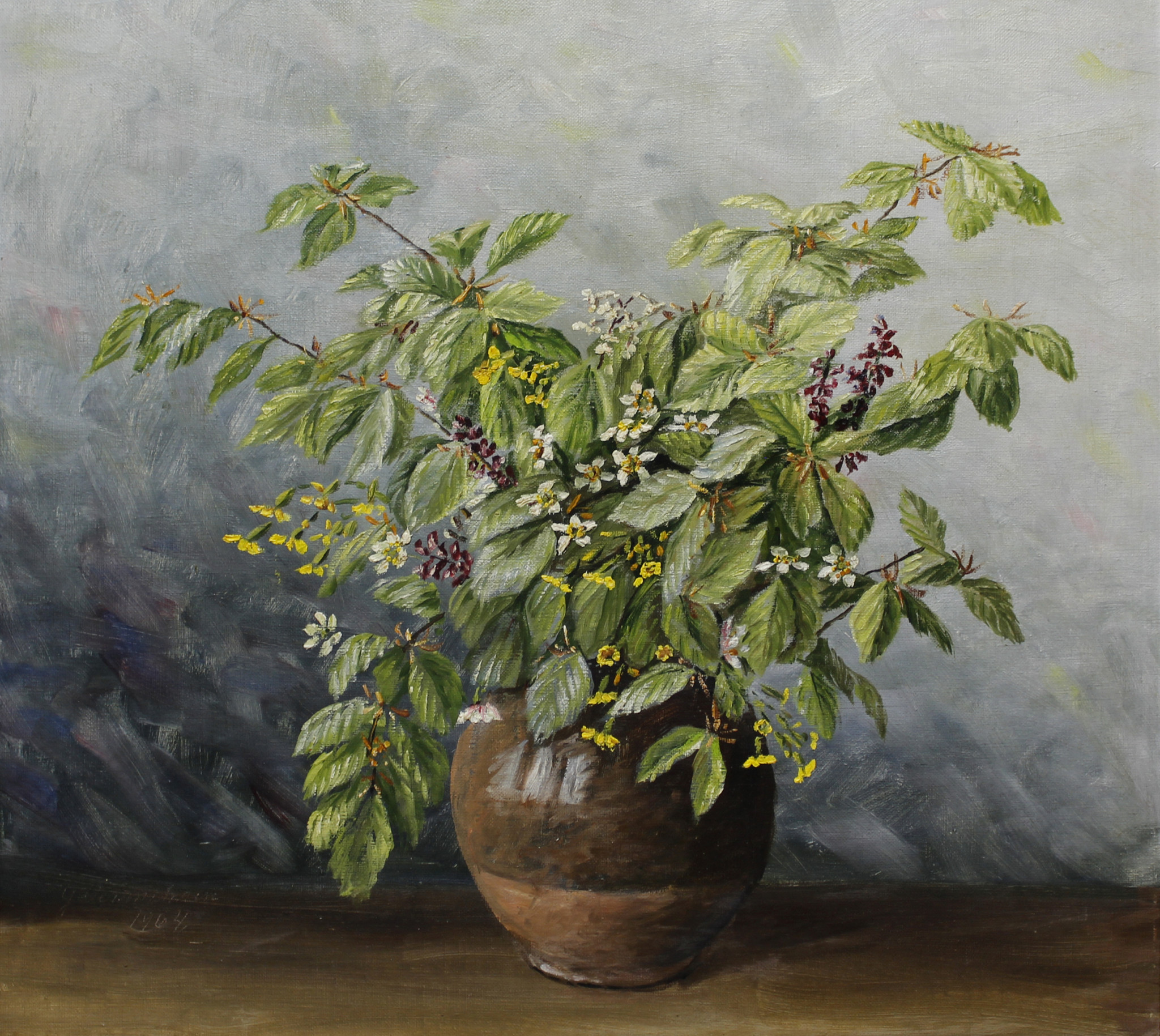 Yelva Vermehren Blomster Oliemaleri | Dansk Kunstgalleri
